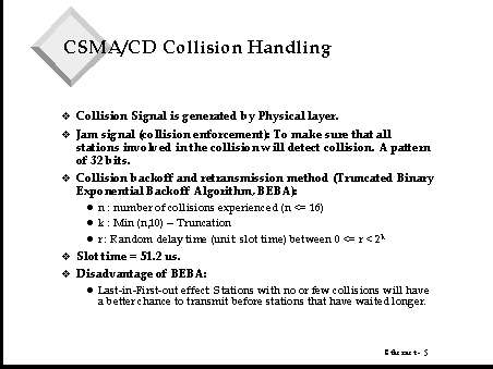 CSMA/CD Collision Handling